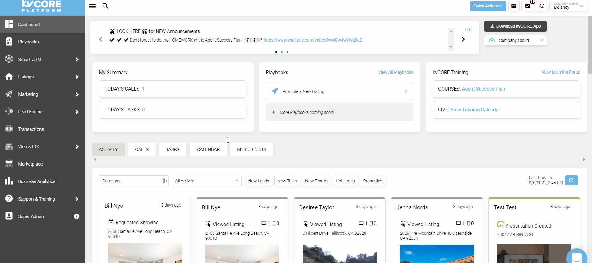 kvCORE Ringless Voicemail Integration – VoiceDrop.ai